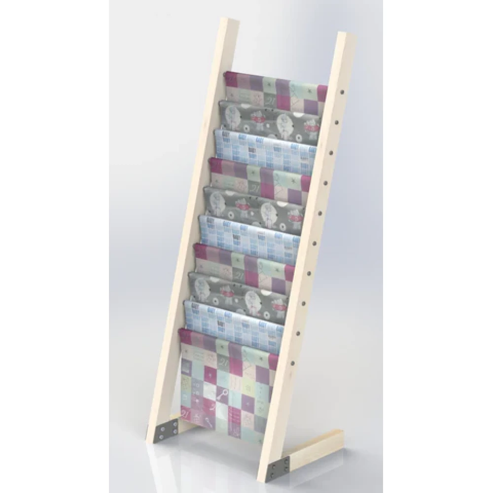 Organic Wooden Gift Wrap Display Stand - Valentino's